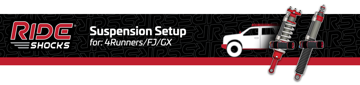 Suspension Setup for 2003-2024 4Runners - Ride Shocks